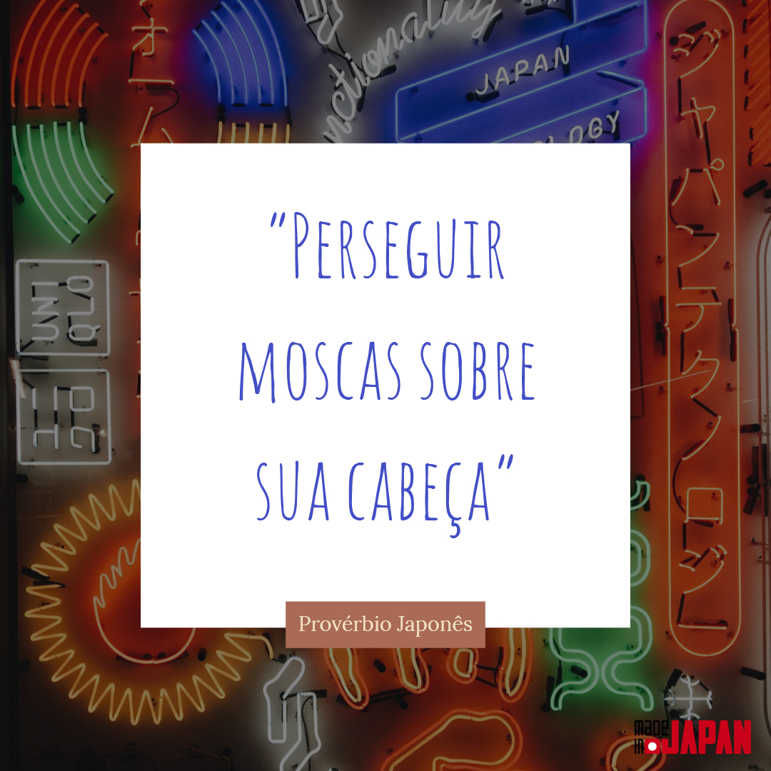 Provérbio japonês: Perseguir moscas - Made in Japan